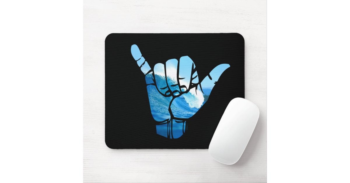 Shaka Sign Wave Rip Curl Mouse Pad | Zazzle
