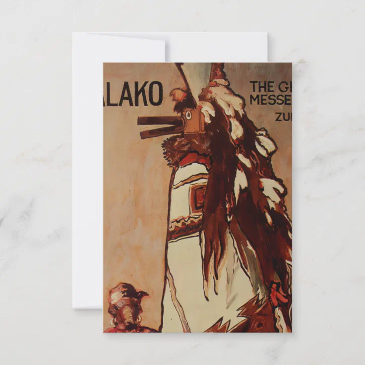 “Shakalo” Western Art By Gerald Cassidy Thank You Card | Zazzle
