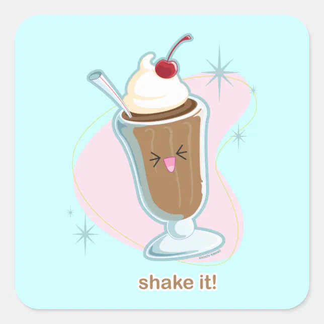 Shake It! Square Sticker | Zazzle