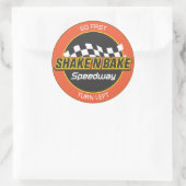 Shake n Bake Speedway Decal (revised) Classic Round Sticker | Zazzle