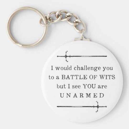 Shakespeare Funny Quote Insult Keychain | Zazzle.com