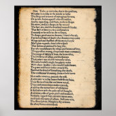 Shakespeare Hamlet To Be Soliloquy Poster Zazzle