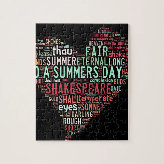 Shakespeare Sonnet Jigsaw Puzzle | Zazzle