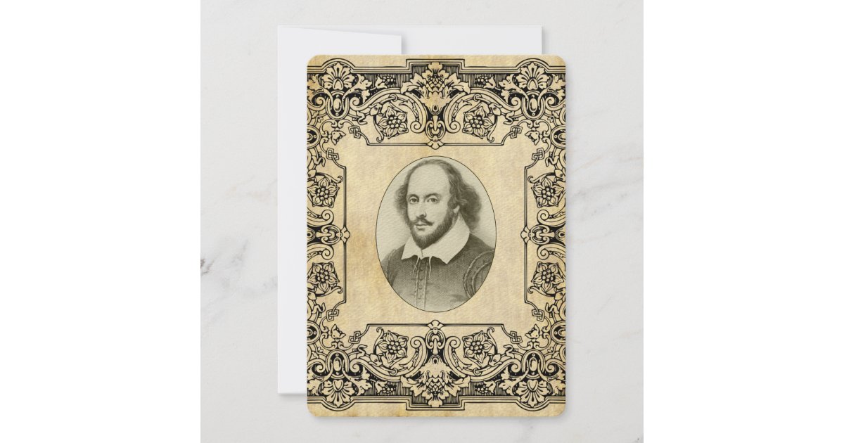 Shakespeare Wedding Invitation | Zazzle