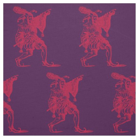 Shakespearean Jester Fabric | Zazzle