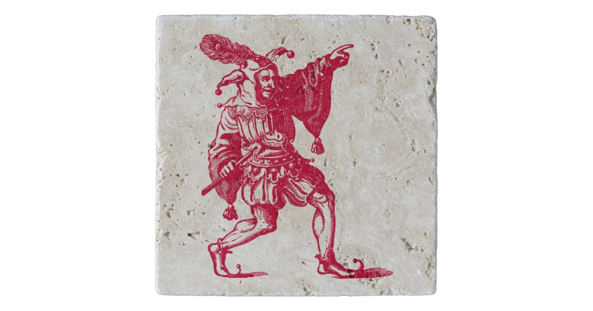Shakespearean Jester Trivet | Zazzle