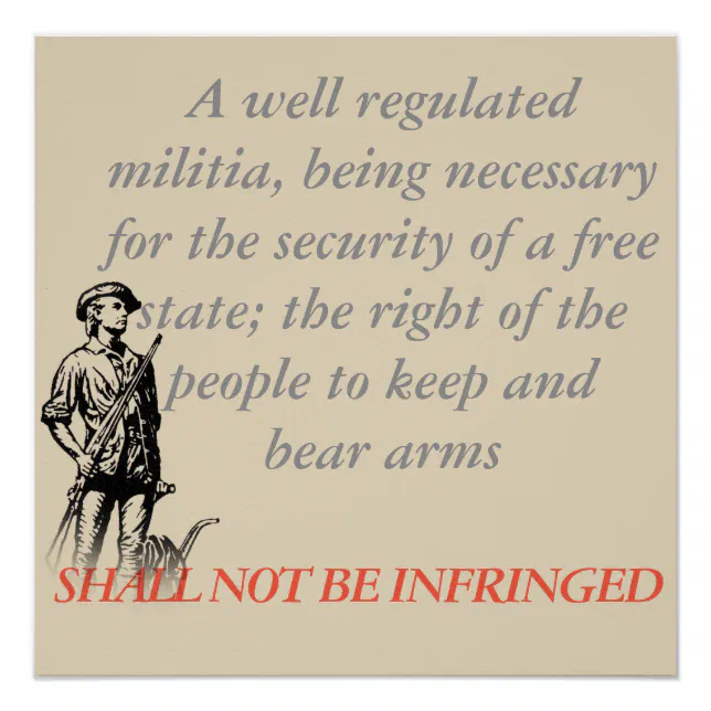 Shall Not Be Infringed Poster | Zazzle