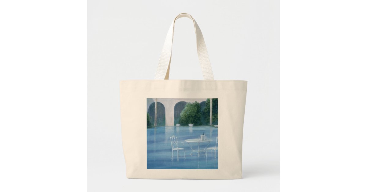 Shallow End Large Tote Bag | Zazzle