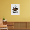 Sham-poo Funny Poop With Shampoo Bubbles Pun Poster | Zazzle