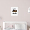 Sham-poo Funny Poop With Shampoo Bubbles Pun Poster | Zazzle