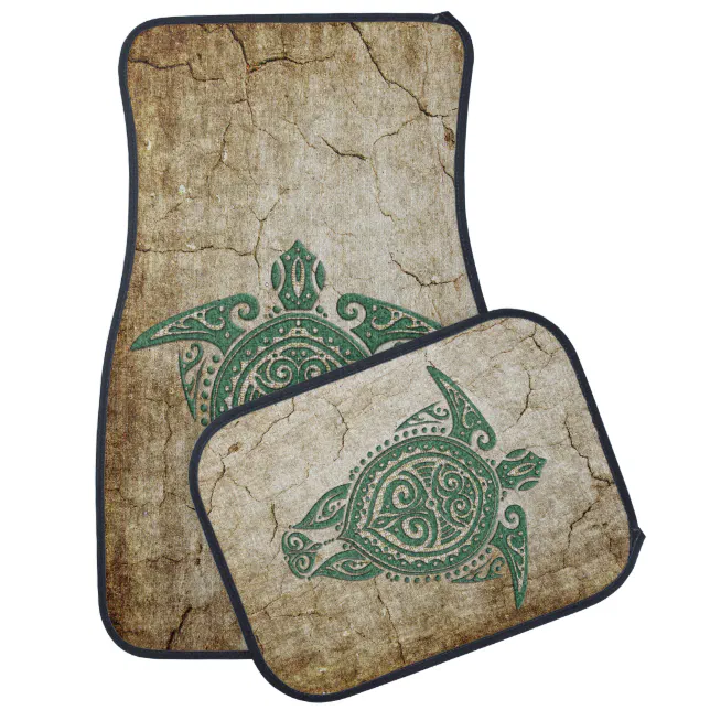 Shamanic Sea Turtle Symbol + your ideas Car Floor Mat | Zazzle