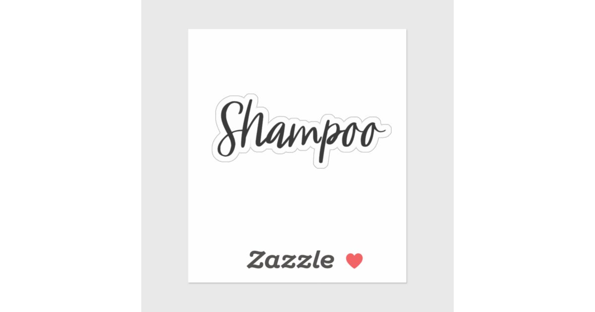 Shampoo Storage Sticker | Zazzle