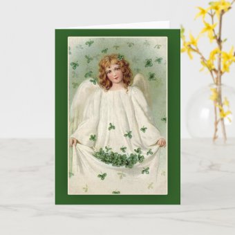 Shamrock Angel St. Patrick's Day Cards | Zazzle