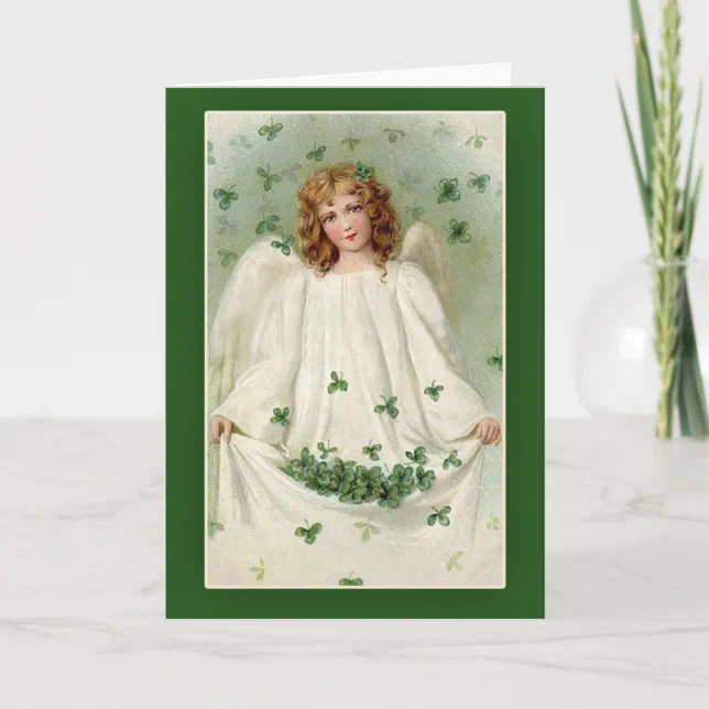 Shamrock Angel St. Patrick's Day Cards | Zazzle