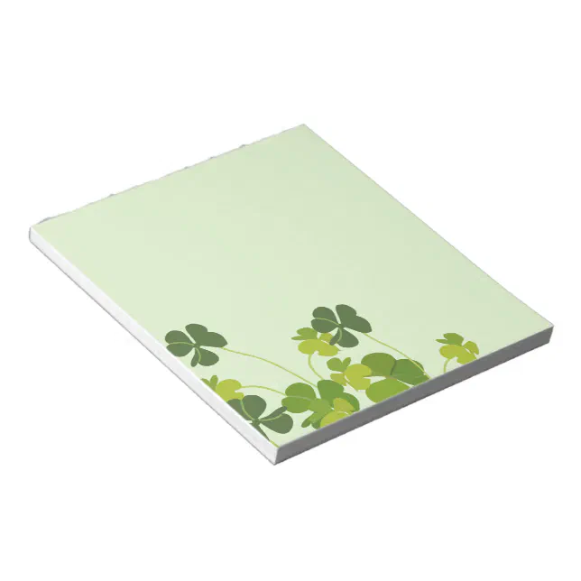 Shamrock bouquet, st patrick's day notepad | Zazzle