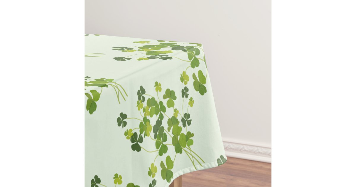 Shamrock bouquet, st patrick's day tablecloth | Zazzle