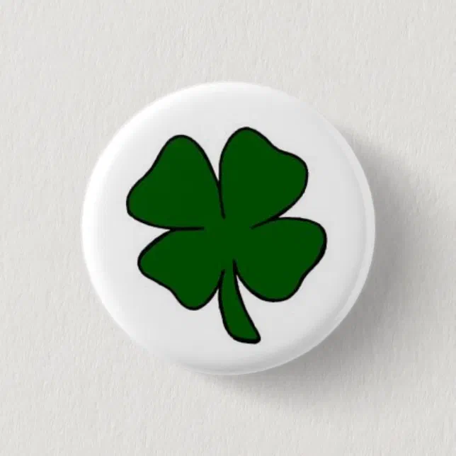 Shamrock Button | Zazzle