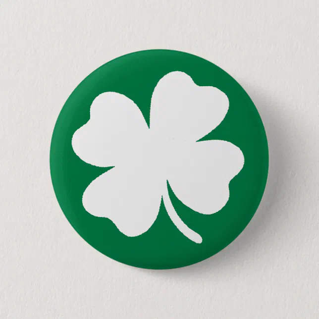 Shamrock Button | Zazzle