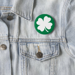 Shamrock Button | Zazzle