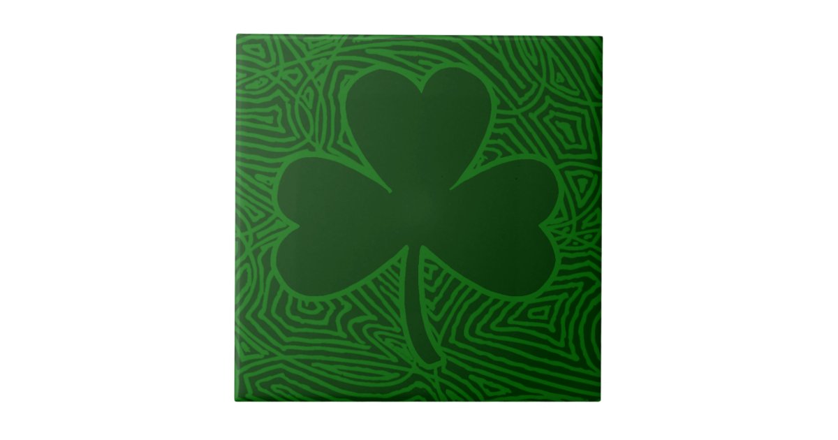 Shamrock Ceramic Tile | Zazzle