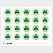 Shamrock Classic Round Sticker | Zazzle