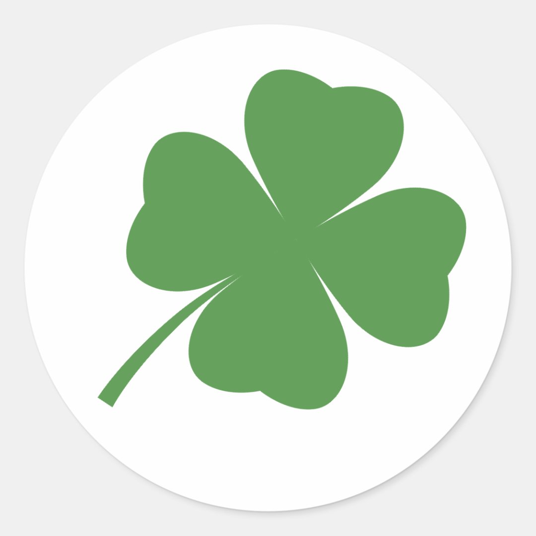 Shamrock Classic Round Sticker | Zazzle
