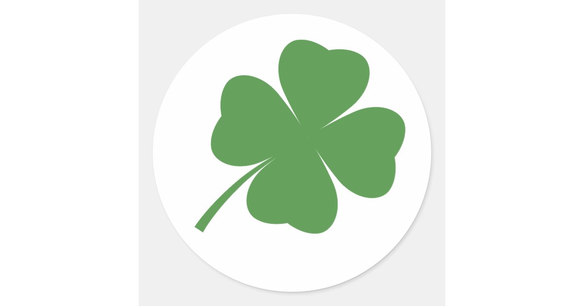 Shamrock Classic Round Sticker | Zazzle