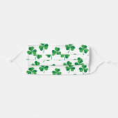 Shamrock Clover Luck 'O The Irish Pattern Adult Cloth Face Mask | Zazzle