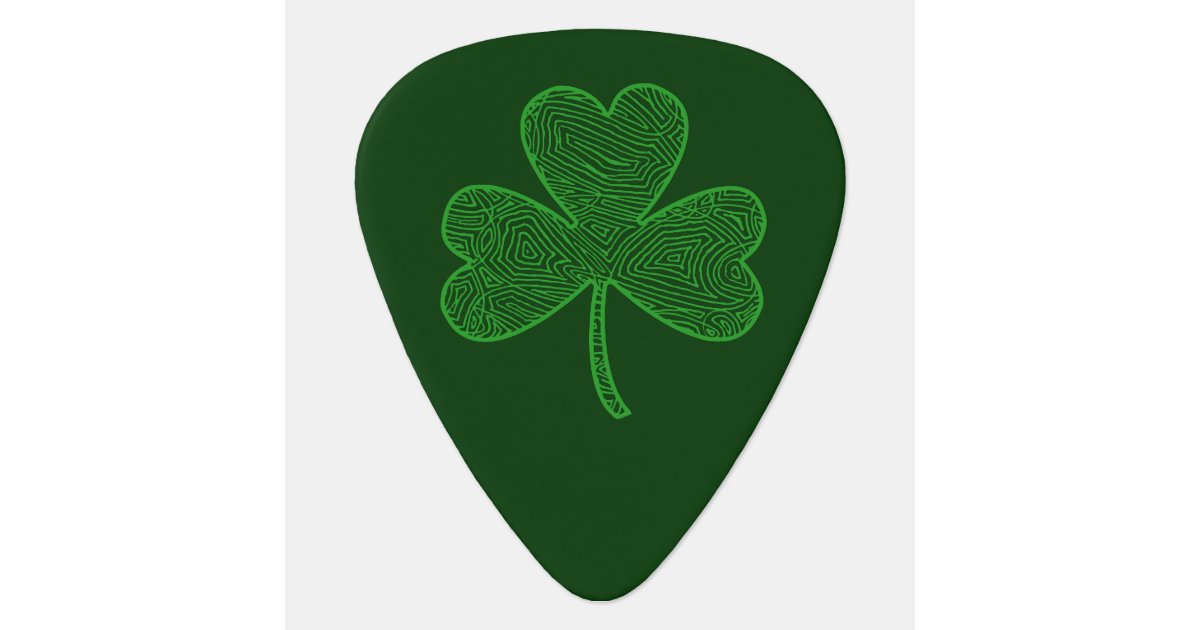 Shamrock Guitar Pick | Zazzle
