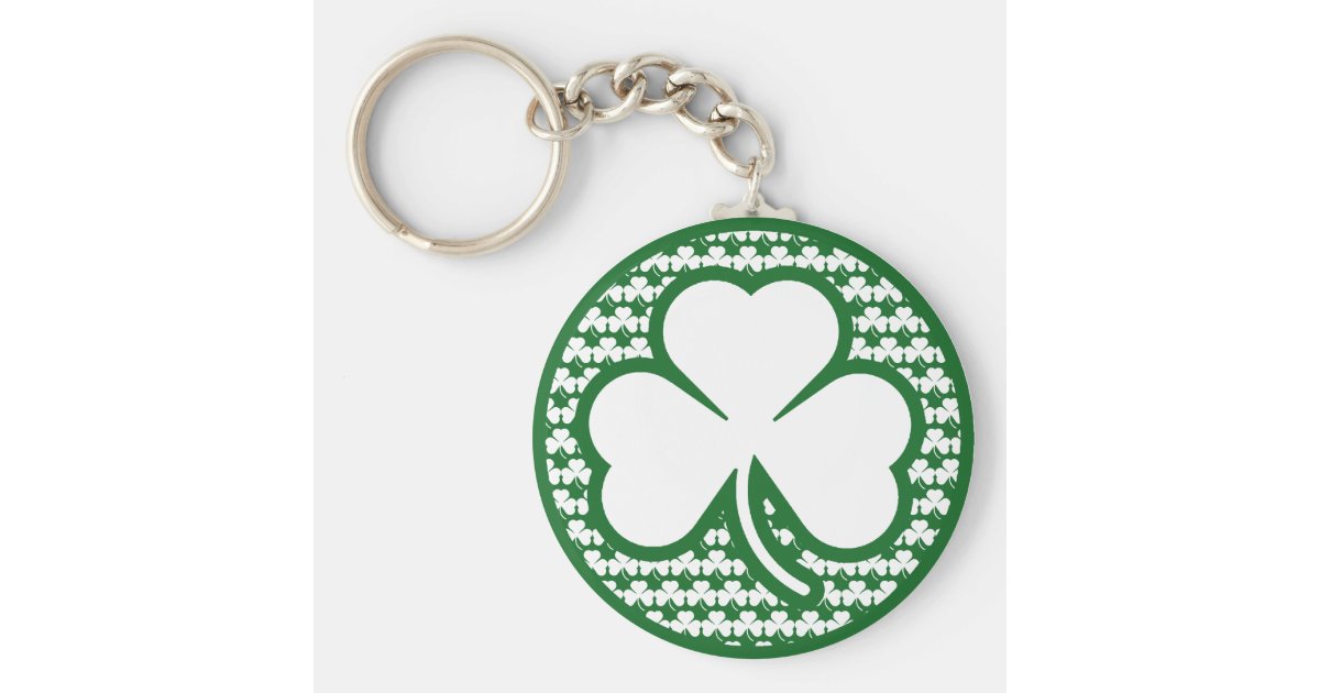 Shamrock Keychain | Zazzle.com
