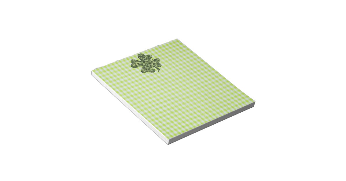 Shamrock Meadow 2 Notepad | Zazzle