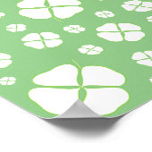 Shamrock Outlines Shamrocks Coloring Posters | Zazzle