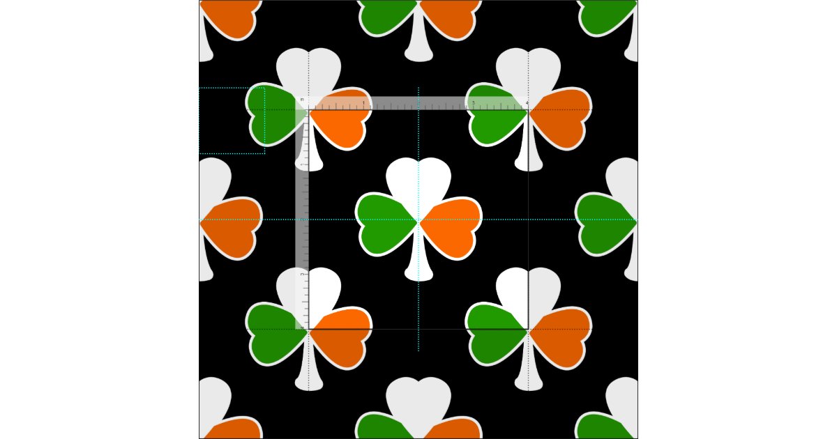 Shamrock Pattern | Irish Flag Fabric | Zazzle