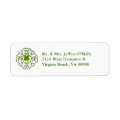 Shamrock Return Address Labels | Zazzle