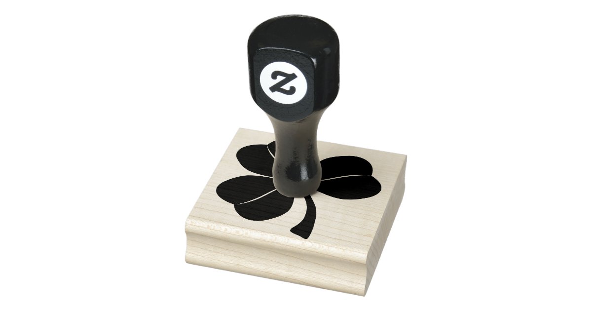 Shamrock Rubber Stamp | Zazzle