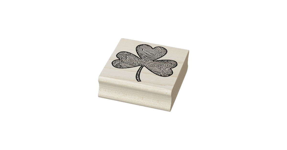 Shamrock Rubber Stamp | Zazzle