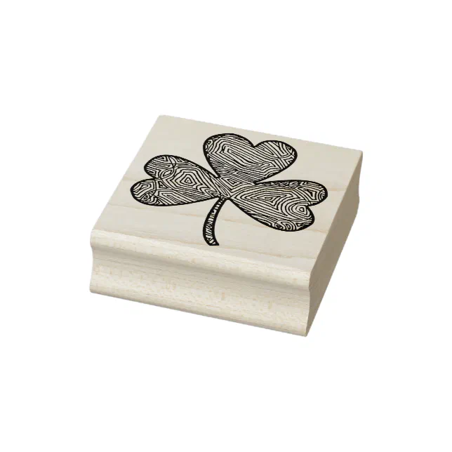 Shamrock Rubber Stamp | Zazzle