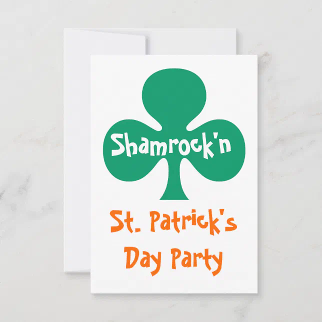Shamrock shamrock'n party Invitation kelly green | Zazzle
