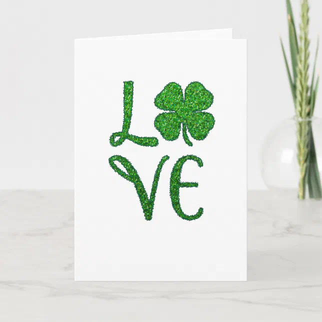 Shamrock. St. Patricks Day. Irish Clover Card | Zazzle