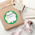 Shamrock Sticker Name Tags | Zazzle