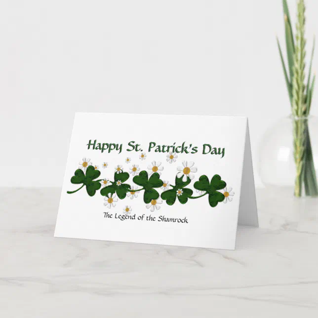 Shamrocks Card | Zazzle