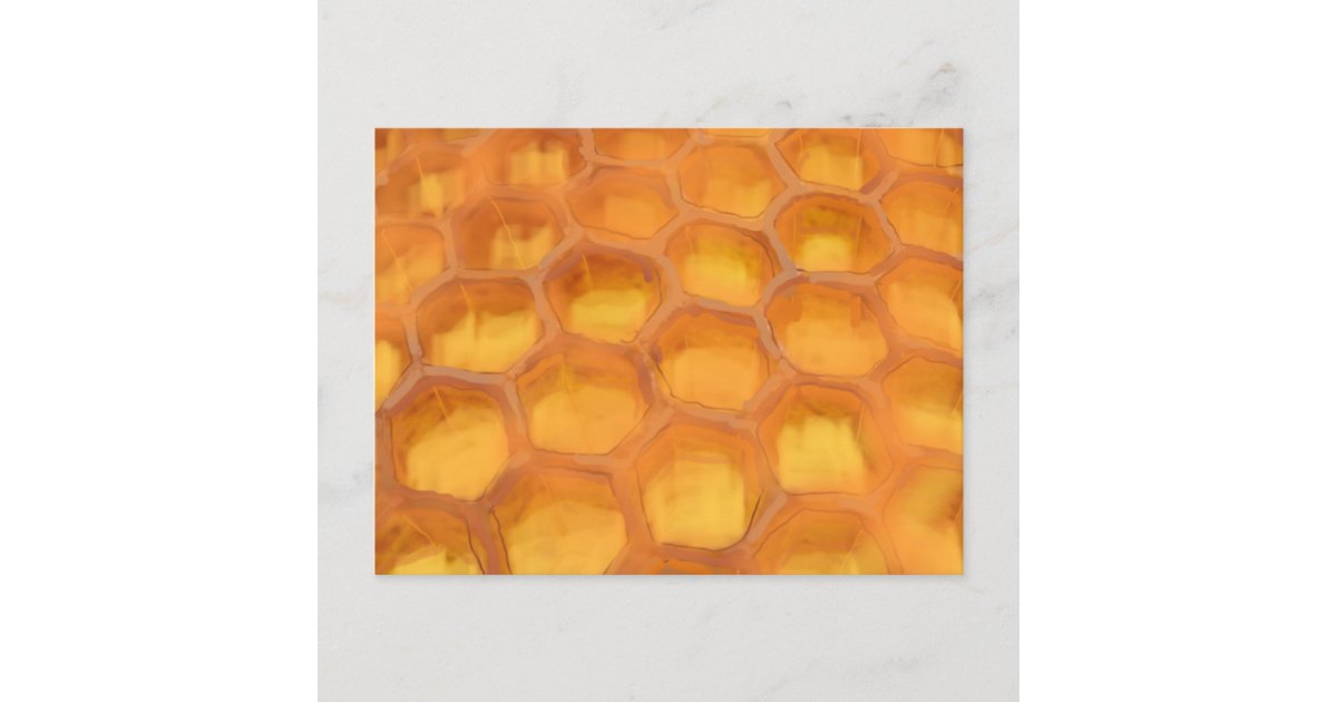 Shanah Tovah Honeycomb drawing Happy Rosh Hashanah Postcard | Zazzle