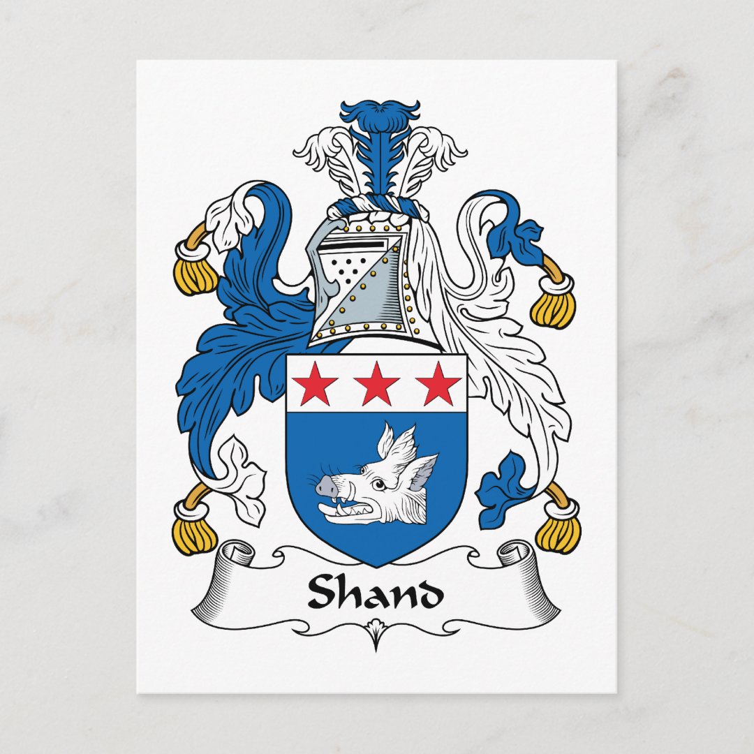Shand Family Crest Postcard | Zazzle