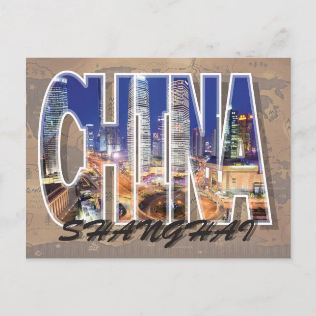 Shanghai, China Postcard | Zazzle