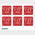 Shanghai Pudong International Airport PVG Square Sticker | Zazzle
