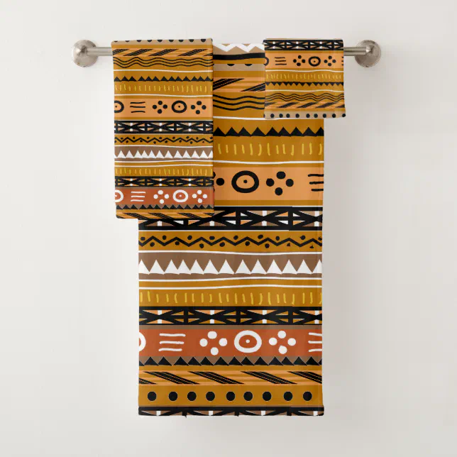 Shango Tribal Brown Bath Towel Set | Zazzle