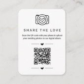 Share the Love QR Code Digital Photo Album Card | Zazzle