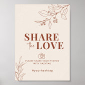 Share The Love Wedding Sign | Zazzle
