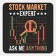 Shares Investor Expert Square Sticker | Zazzle