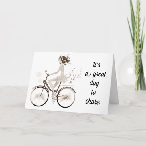 **SHARING A BIRTHDAY WITH YOU** BIRTHDAY GIRL CARD | Zazzle